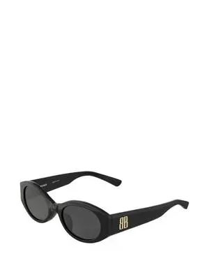 Balenciaga Nano Round Af Sunglasses - Black