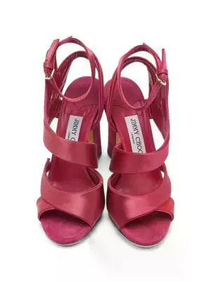JIMMY CHOO Falcon Strappy Block Heel Sandals