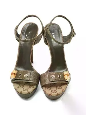 Gucci Bamboo Detail Platform Sandals