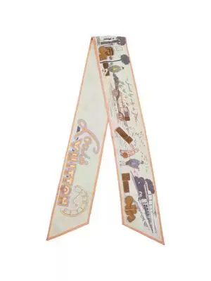 LOUIS VUITTON Du Voyage En Auto Bandeau Scarf - Neutrals