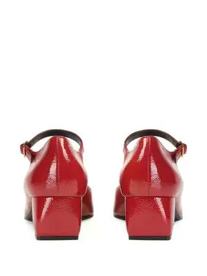 SERGIO ROSSI 45mm Block Heel Mary Jane Pumps