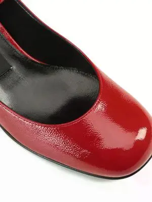 SERGIO ROSSI 45mm Block Heel Mary Jane Pumps
