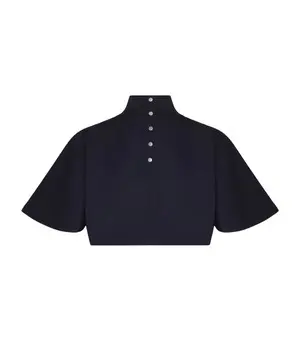 Alaïa Cotton Jersey Cropped Top