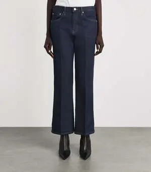 Khaite Clara Cropped Flared Jeans