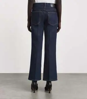 Khaite Clara Cropped Flared Jeans