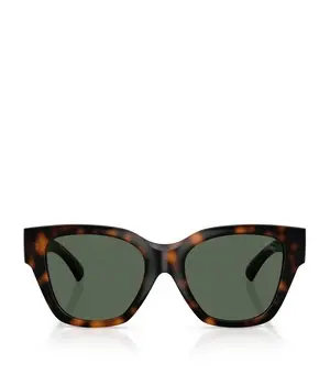 Burberry Tortoiseshell Square Frame Sunglasses - Brown