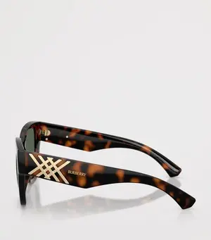 Burberry Tortoiseshell Square Frame Sunglasses
