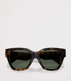 Burberry Tortoiseshell Square Frame Sunglasses