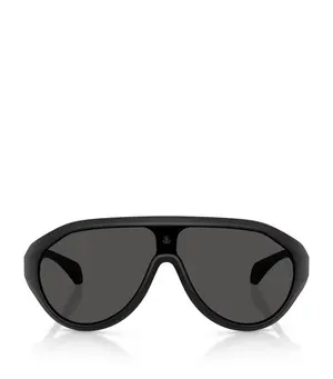 Moncler Bombolle Oversized Aviator Sunglasses