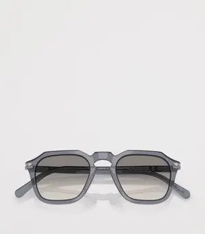 Persol Square Po3292s Sunglasses - Blue