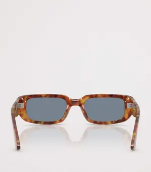 Persol Mel Rectangular Tortoiseshell Sunglasses