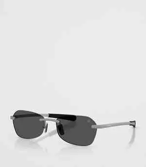 Moncler Orris Irregular Rectangle Sunglasses