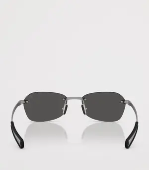 Moncler Orris Irregular Rectangle Sunglasses