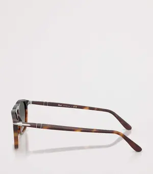 Persol Tortoiseshell Square Frame Sunglasses