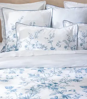ALEXANDRE TURPAULT Organic Cotton Amboise King Duvet Cover - Blue