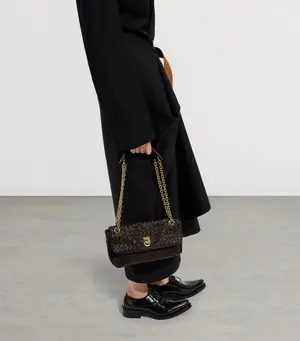 Bottega Veneta Leather Madison Shoulder Bag - Brown