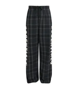 Fear Of God Flannel Check Lounge Trousers - Black