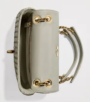 Bottega Veneta Baby Madison Leather Shoulder Bag - Grey