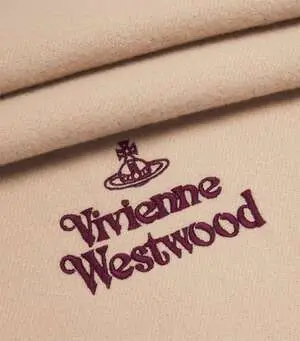 VIVIENNE WESTWOOD Wool Embroidered Logo Scarf
