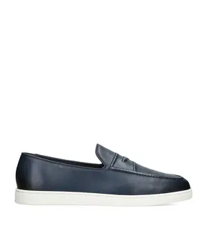 Church's Leather Peebles Slip-on Sneakers - Navy