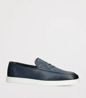 Church's Leather Peebles Slip-on Sneakers - Navy