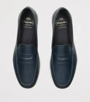 Church's Leather Peebles Slip-on Sneakers - Navy