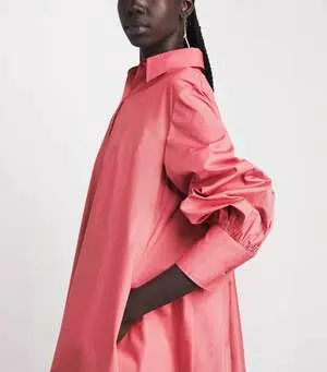 ABADIA Layered Volume Maxi Shirt Dress