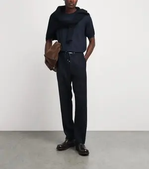 BRETT JOHNSON Cashmere-silk T-shirt
