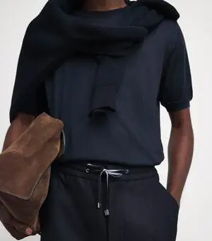 BRETT JOHNSON Cashmere-silk T-shirt