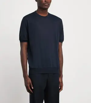 BRETT JOHNSON Cashmere-silk T-shirt