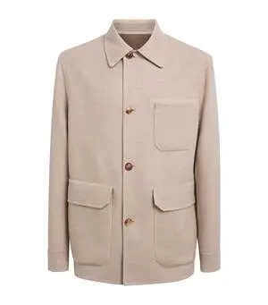 BRETT JOHNSON Cashmere Double-chore Shacket