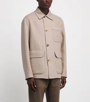 BRETT JOHNSON Cashmere Double-chore Shacket