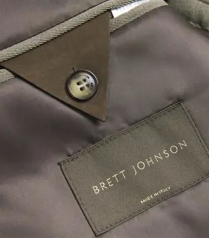 BRETT JOHNSON Wool-blend Zip-up Bomber Jacket