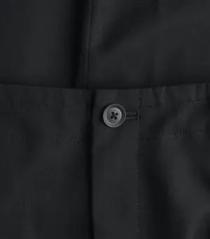 Yohji Yamamoto Wool Gabardine Pleated Trousers