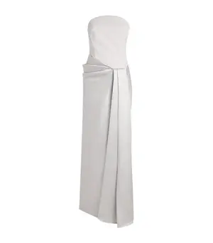 Solace London Corseted Seri Gown - Silver