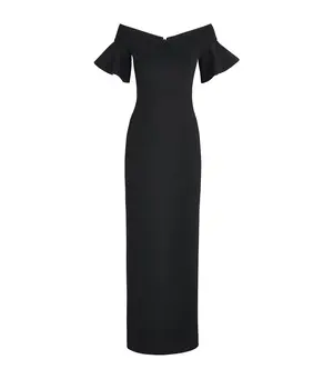 Solace London Off-the-shoulder Cielo Gown - Black