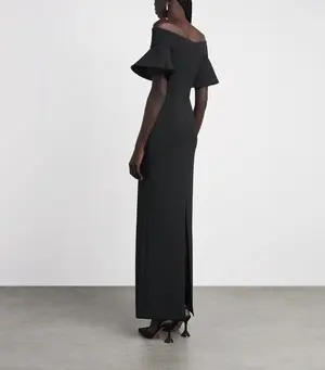 Solace London Off-the-shoulder Cielo Gown - Black