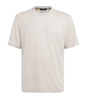 Herno Wool Logo T-shirt - Ivory