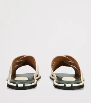 BROTINI Leather Cross-strap Sandals