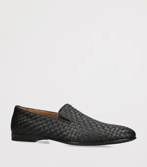 BROTINI Woven Leather Loafers