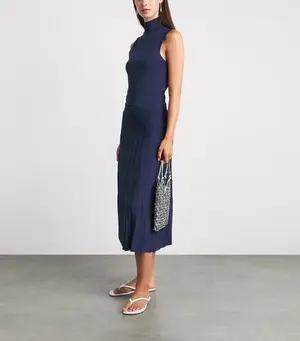 Staud Knitted Montclair Tank Top - Navy