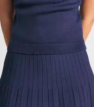 Staud Knitted Montclair Tank Top - Navy