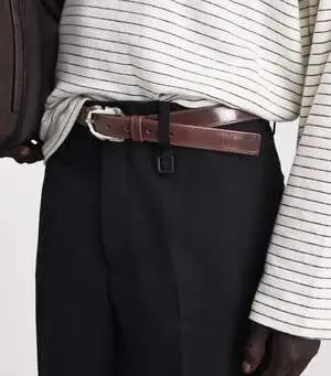 MOLEBO Engraved Leather Western Belt