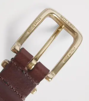 MOLEBO Leather Double-loop Western Belt