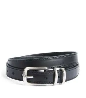 MOLEBO Leather Double-loop Western Belt - Black