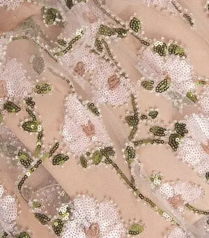SELF-PORTRAIT Sequin-embellished Tiered Midi Dress