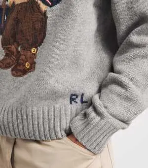 Polo Ralph Lauren Wool-cashmere Polo Bear Sweater
