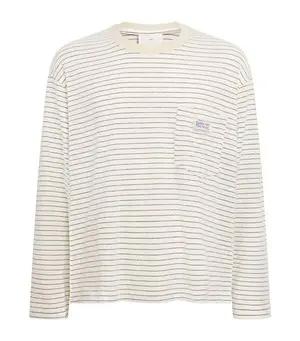 SONG FOR THE MUTE Stripe Long-sleeve T-shirt - Ivory