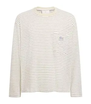 SONG FOR THE MUTE Stripe Long-sleeve T-shirt - Ivory