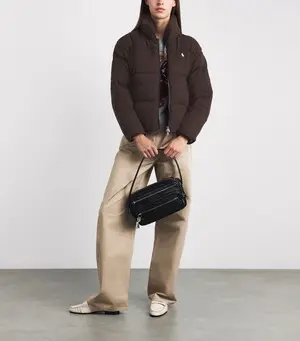Polo Ralph Lauren Wool-cashmere Cable-knit Puffer Jacket - Brown